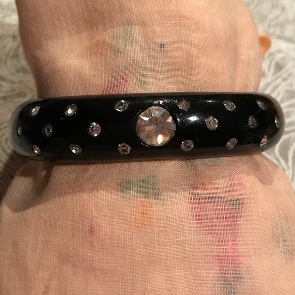 Jewelry | Vintage 196s Plastic Rhinestone Cuff Bracelet | Poshmark